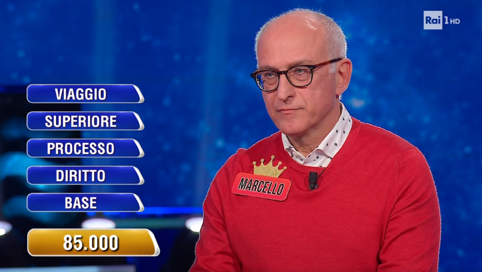 Marcello da Verona all'Eredità su rai Uno: alla Ghigliottina per tre ...